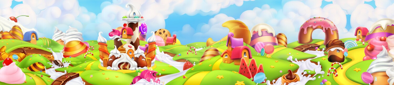 Candy Land Dreamscape Royalty Free Vector Image