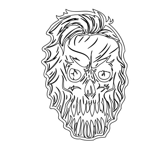Zombie Outline Vector Images (over 4,400)