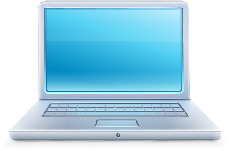 Cartoon computer icon Royalty Free Vector Image