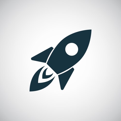Vintage rocket in space Royalty Free Vector Image