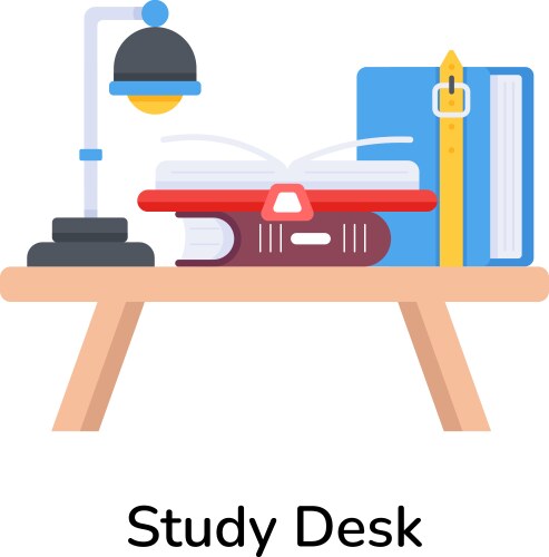 Study lamp Royalty Free Vector Image - VectorStock