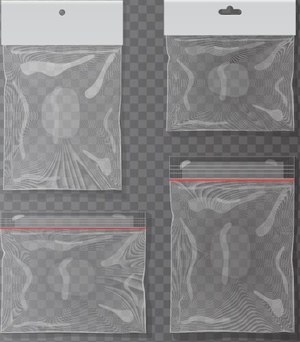 Plastic bag isolated on transparent background Vector Image