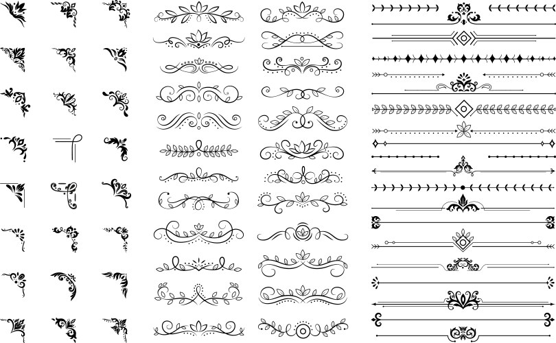Floral Corner Vector Images (over 40,000)