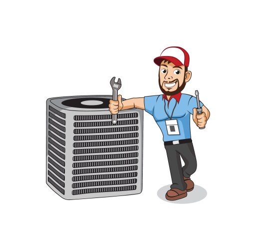 Cartoon Air Conditioning Refrigeration Animated Refrigeration System
