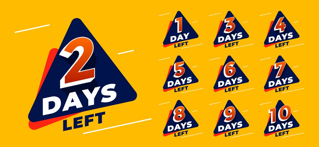 Days Left Vector Images (over 8,800)