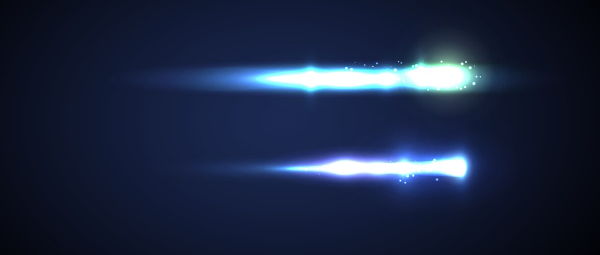 Glowing stars light effects graphic elements Vector Image