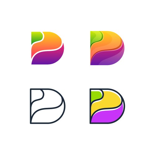 Letter D Colors Logo Vector Images (over 7,200)