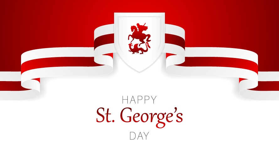 Happy st george day background Royalty Free Vector Image
