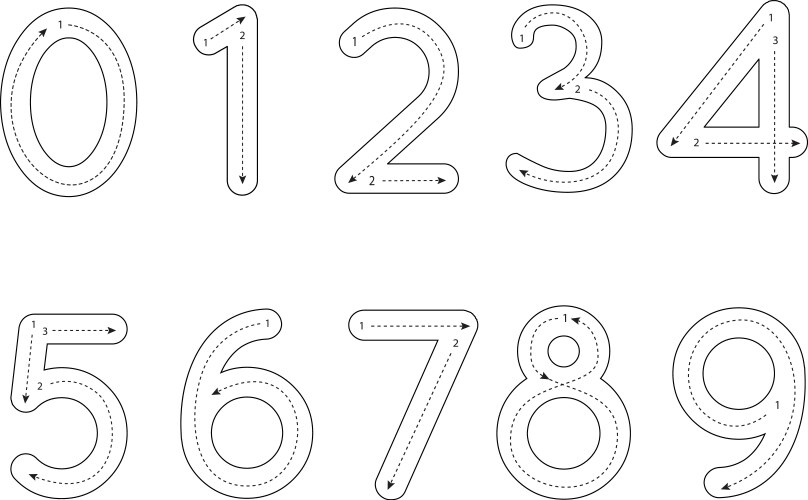 Numbers 1 10 Vector Images (over 1,700)