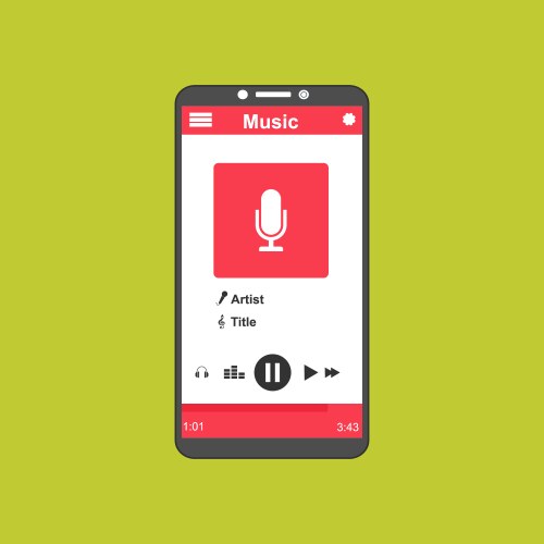 Media player design Royalty Free Vector Image - VectorStock