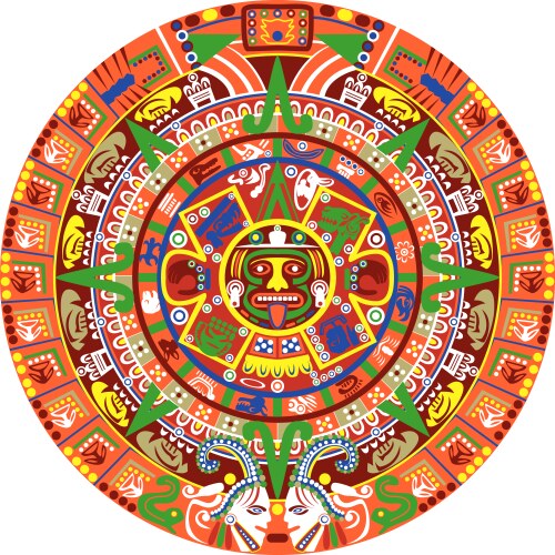 Mayan calendar Royalty Free Vector Image - VectorStock