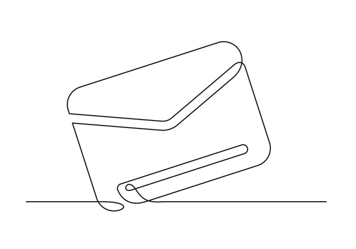 Hands on keyboard continuous one line drawing Vector Image