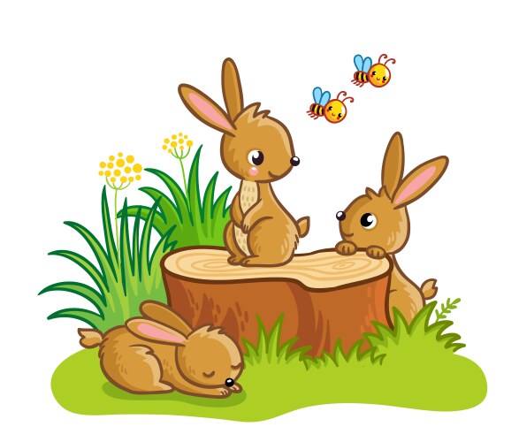 Rabbit Sitting Vector Images (over 7,000)