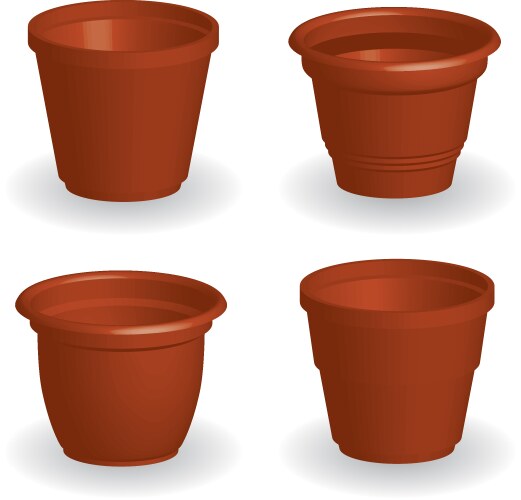 Terracotta Flower Pot Royalty Free Vector Image