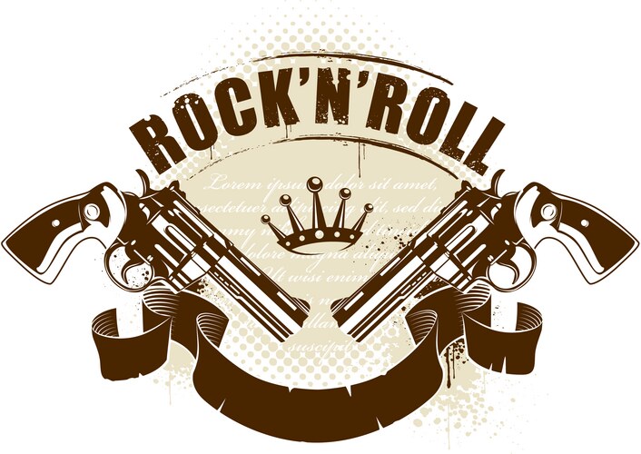 Rock n roll Royalty Free Vector Image - VectorStock