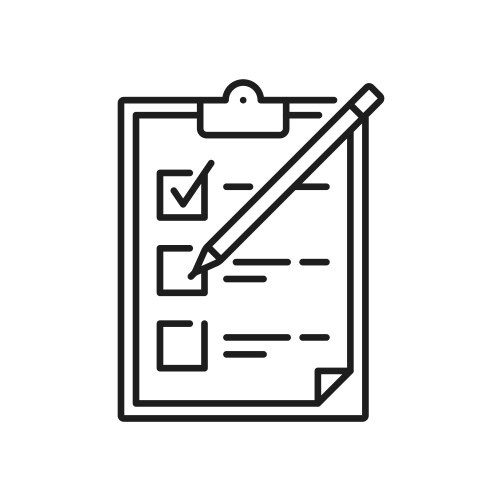 Shocked person and to do list cartoon stick figure