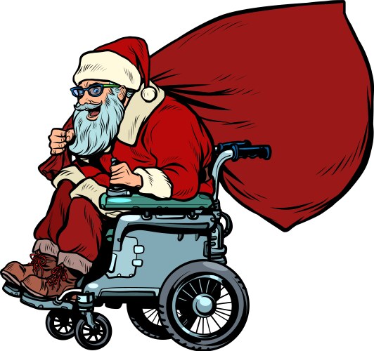 Christmas skull wearing santa claus hat Royalty Free Vector
