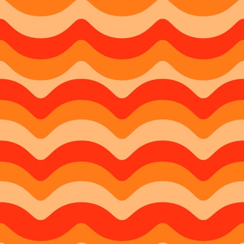 Retro curved lines seamless pattern Royalty Free Vector
