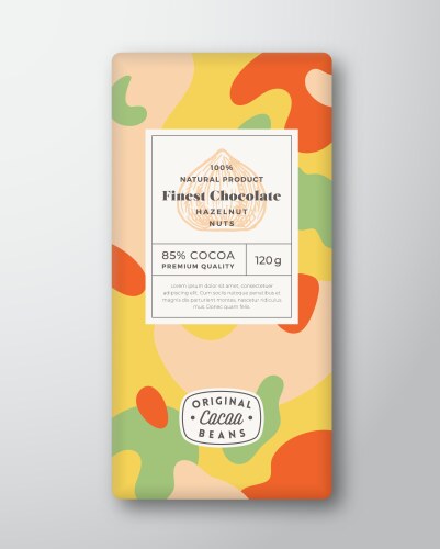 Candy and chocolate label collection design Vector Image