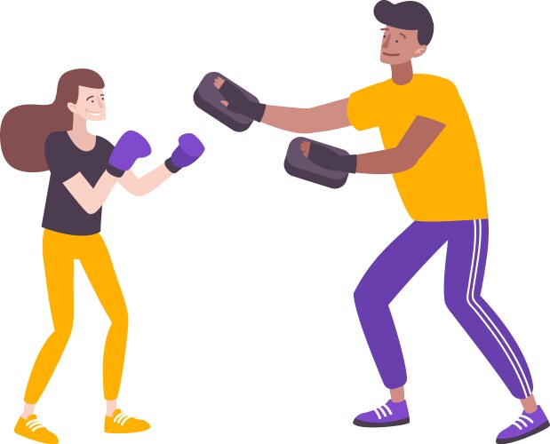 Self defense woman Royalty Free Vector Image - VectorStock