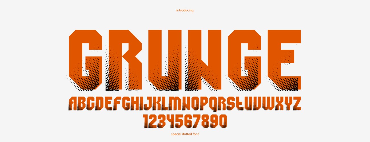 Bold and strong geometric font for logos Vector Image