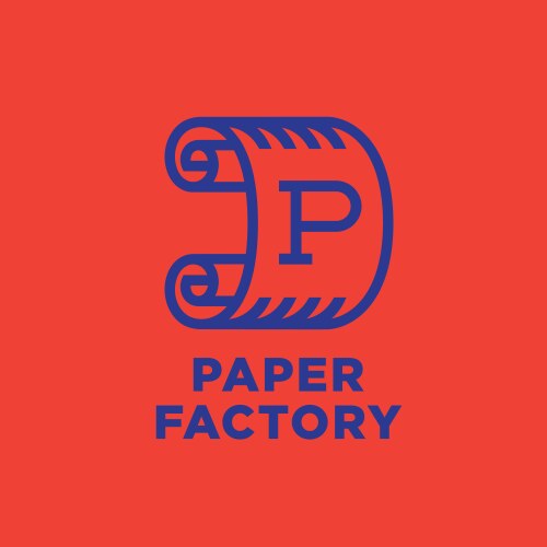Logo paper roll mills branding business papers Vector Image