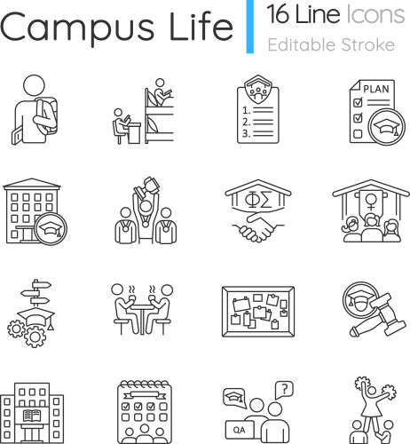 Life skills concept icons Royalty Free Vector Image