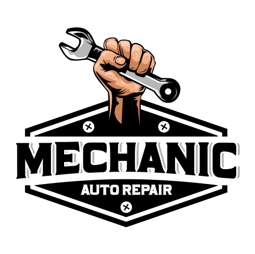 Mechanic logo Royalty Free Vector Image - VectorStock