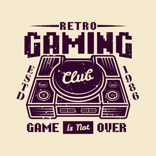 Retro Gamer Logos Vector Images (over 2,300)
