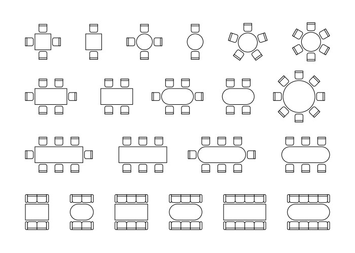 Floor Plan Table Vector Images (over 2,900)