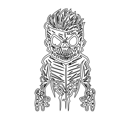 Zombie Outline Vector Images (over 4,400)