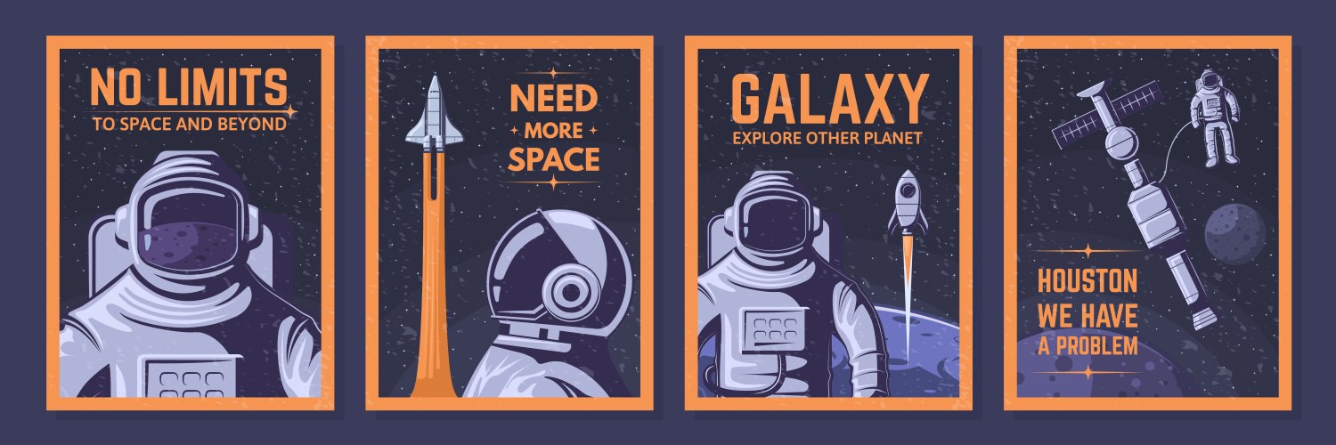 Astronaut Poster Vector Images (over 7,100)