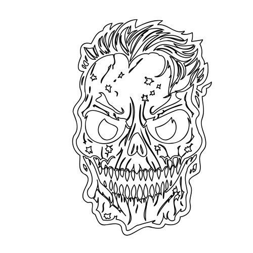 Zombie Outline Vector Images (over 4,400)