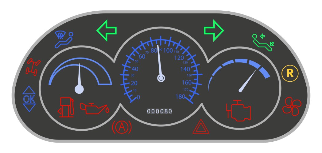 Car Dashboard Warning Lights Vector Images (over 2,500)