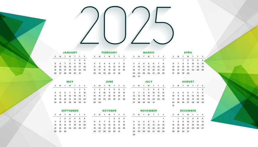 Simple 2025 event planner calendar template design