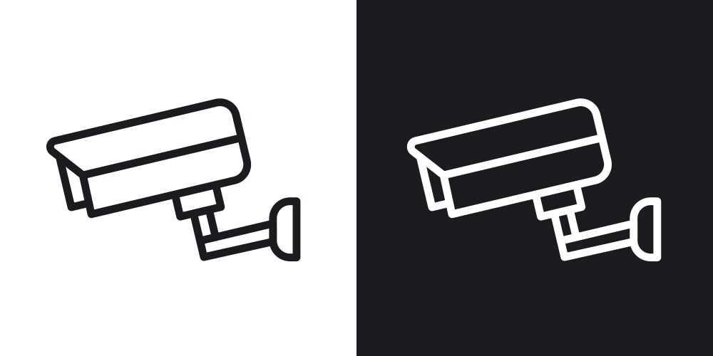 Cctv icon set Royalty Free Vector Image - VectorStock