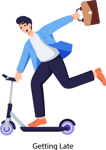 Getting late Royalty Free Vector Image - VectorStock