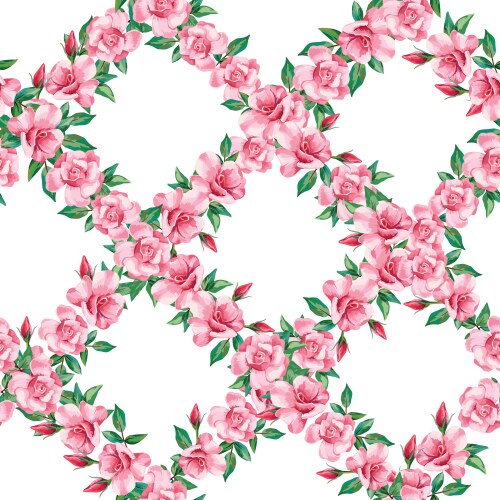 Elegant seamless rose pattern Royalty Free Vector Image