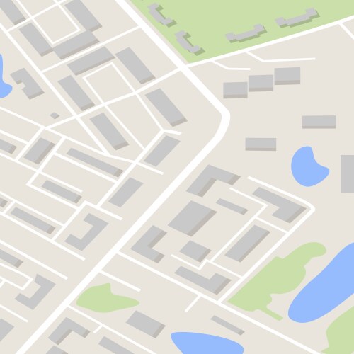 Colorful city map icon template Royalty Free Vector Image