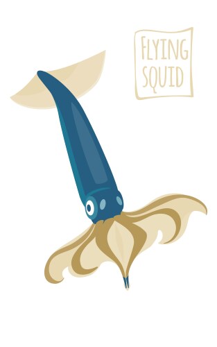 Squid cartoon Royalty Free Vector Image - VectorStock