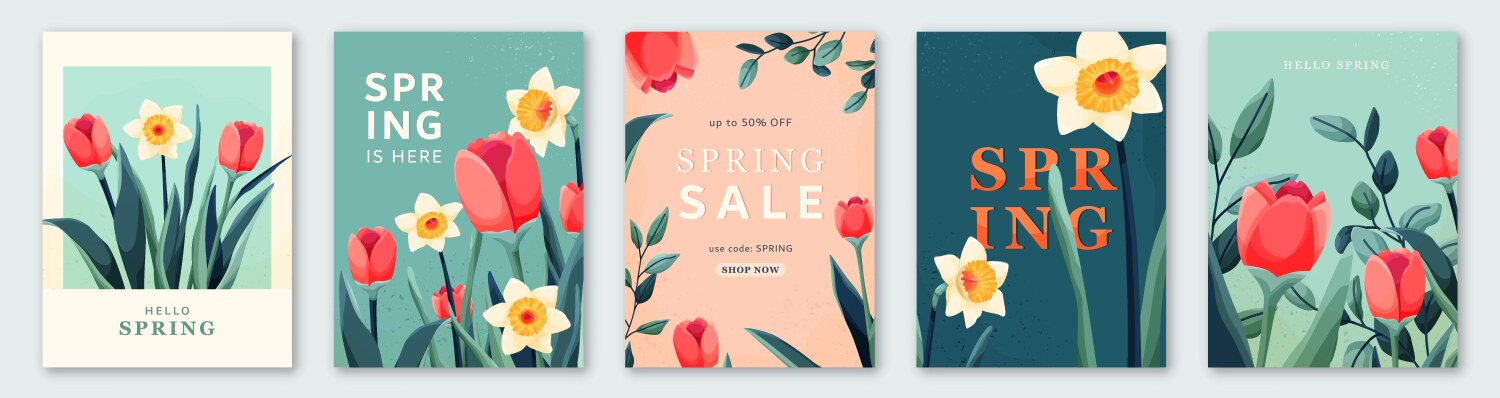 Spring banner background Royalty Free Vector Image