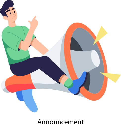 Announcement Royalty Free Vector Image - VectorStock