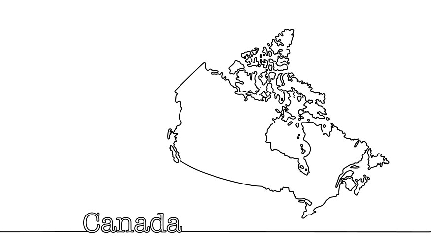 Canada Map Outline Vector Images (over 3,200)