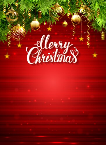 Christmas poster Royalty Free Vector Image - VectorStock