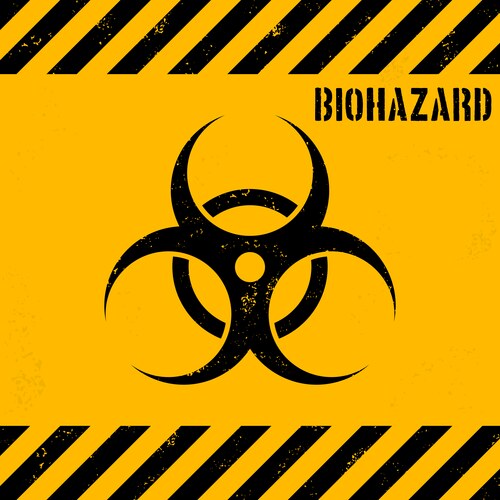 Biohazard sign isolated Royalty Free Vector Image