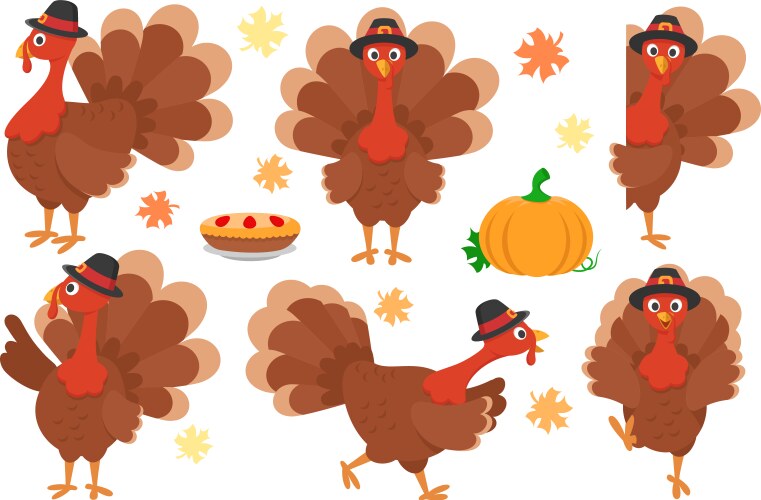 Peeking Turkey Vector Images (17)