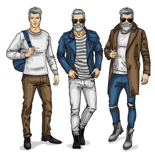 Man model Royalty Free Vector Image - VectorStock