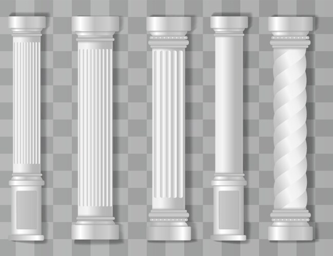 Antique white arcade Royalty Free Vector Image