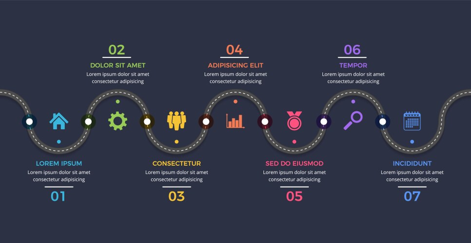 Path Progress Process Infographic Vector Images (over 710)