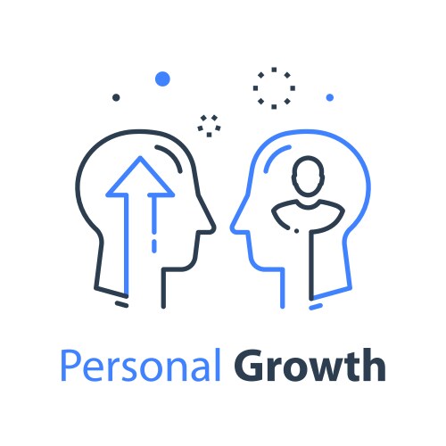 Head and diamond excellence concept self esteem Vector Image